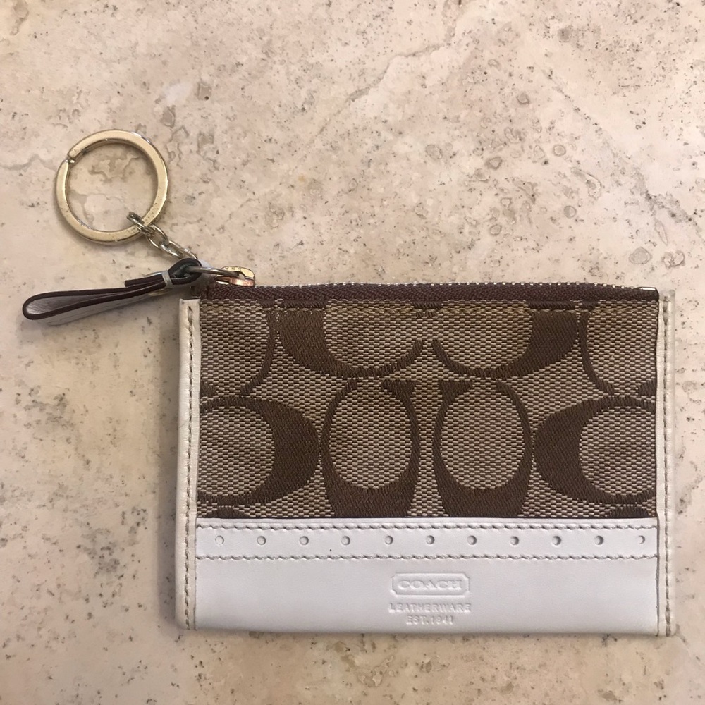 Coach Small Wallet Card Holder Or Change Purse - Gem